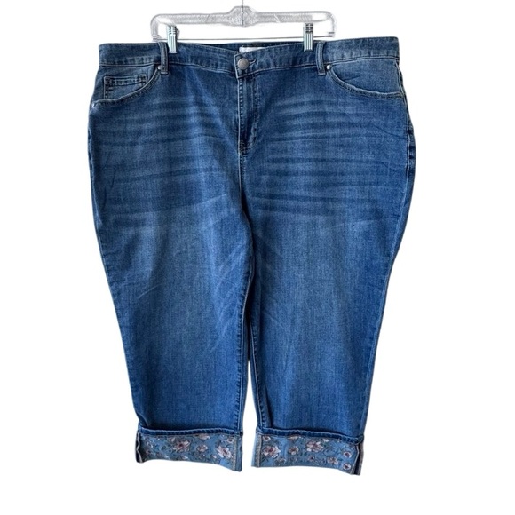 Lane Bryant | Jeans | Lane Bryant Denim Capri Flex Waistband Signature ...